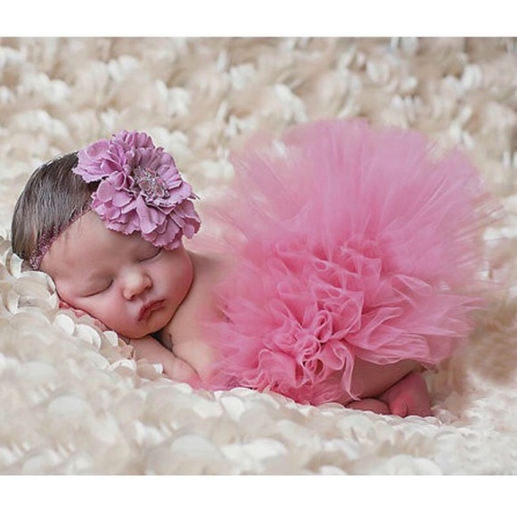 Matching Sets | Newborn Baby Pink Tutu And Headband Photo Prop | Poshmark